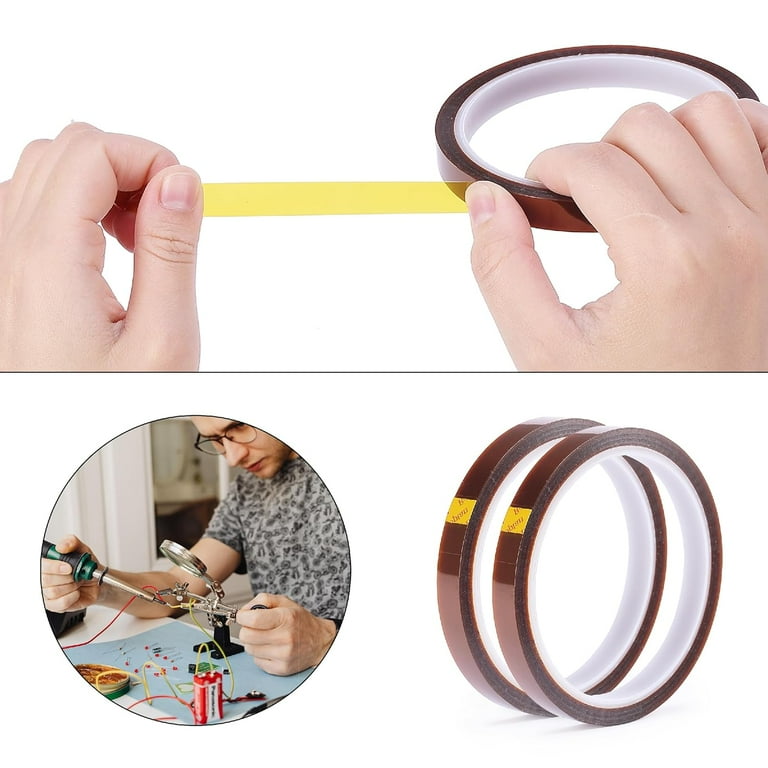 Mr. Pen Heat Tape 10mm x 33m 108ft 2 Rolls Silver Heat Tape for Sublimation Heat Resistant Tape Heat Transfer Tape High Temperature Tape