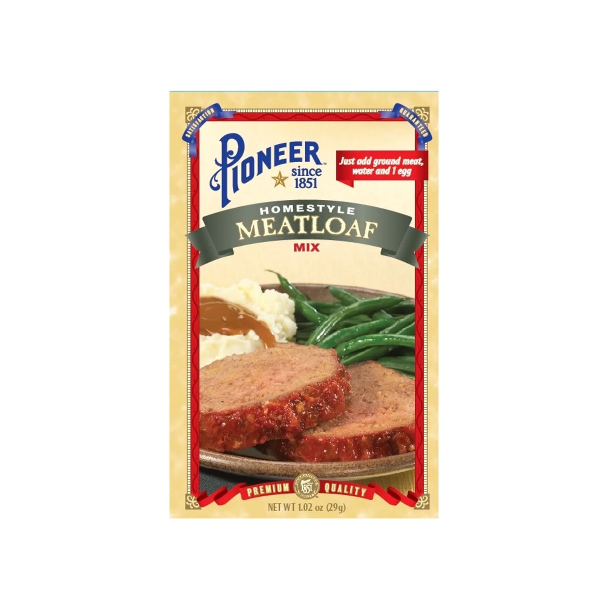Pioneer Brand Homestyle Meatloaf Mix, 1.02 Oz - Walmart.com