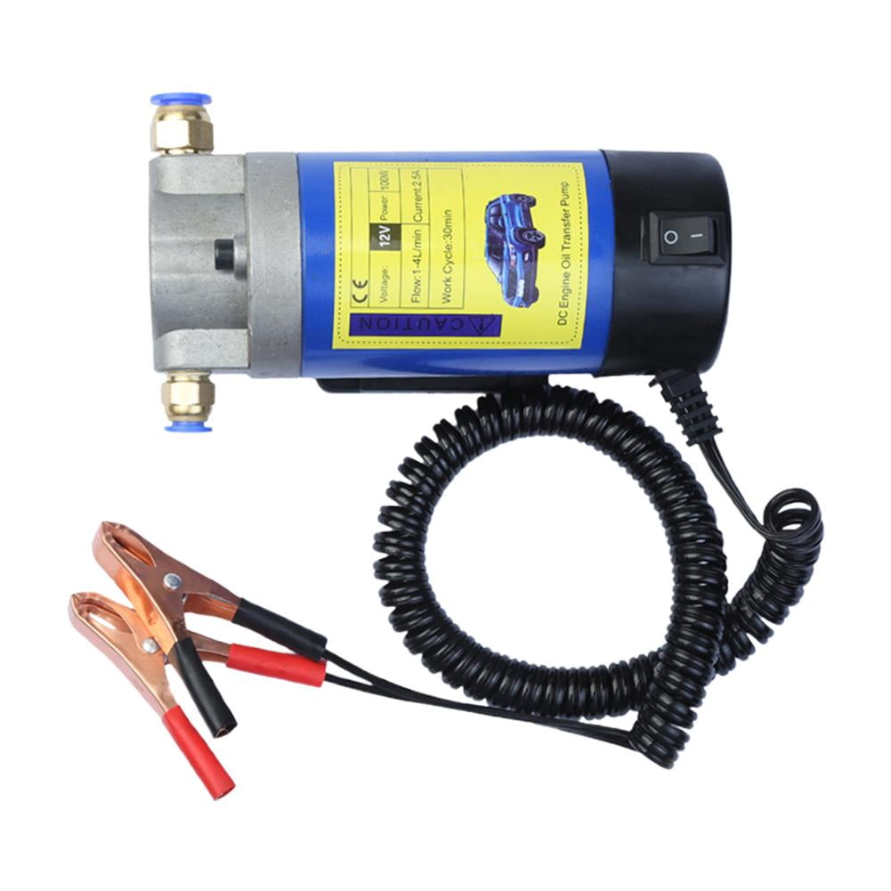 EZLIFE Bomba extractora de aceite de 12 V y 100 W para cambio de aceite, bomba de transferencia ...