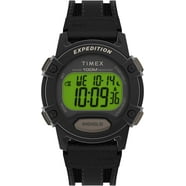 Timex Men's Expedition Shock XL Vibrating Alarm 50mm Watch – Black Case ...