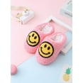 Fuzzy Slippers for Children and Baby, Smiley Face Plush Cotton Slippers ...