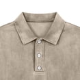 Antinious Men Solid Half Button Collar Long Sleeve Vintage Trendy ...