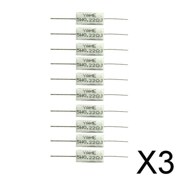 Click here for Colaxi 3x 10 Pieces Ceramic Resistor Set W 0.22 Oh... prices