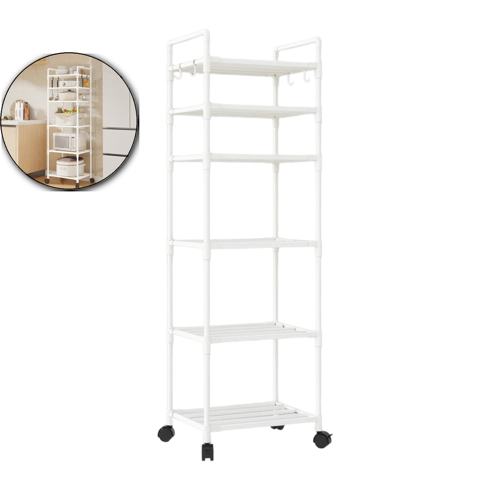 Click here for Dvruxg Shelving Unit  66.93x16.54 Inch  6 Tier Tal... prices
