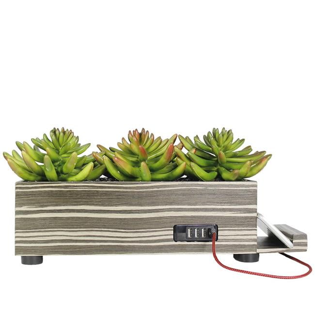 4-Port USB Charging Station Power Plant Stunning Artificial Indoor ...
