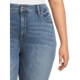 Terra & Sky Plus Size Bootcut Side Slit Jeans, 31 Inseam, Sizes 16W-24W ...