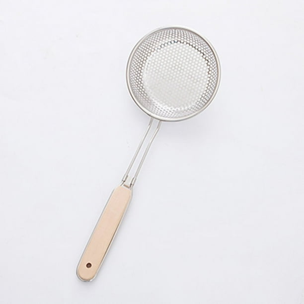 Stainless steel filter colander with wooden handle New Mesh Strainers ...