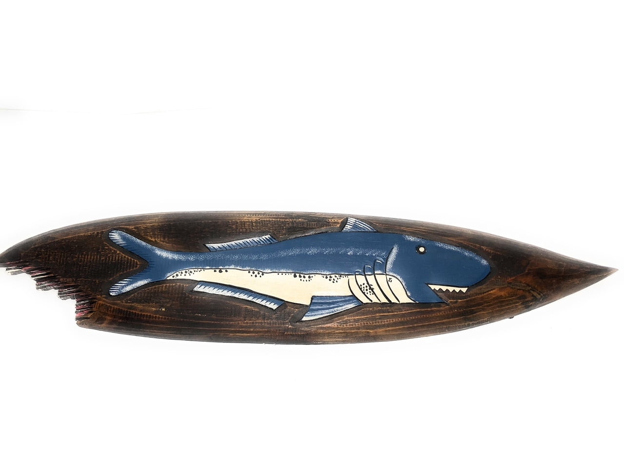 Shark Bite Surf Sign w/ Fish - 40" - Surf Decor | #ksa9035100 - Walmart.com