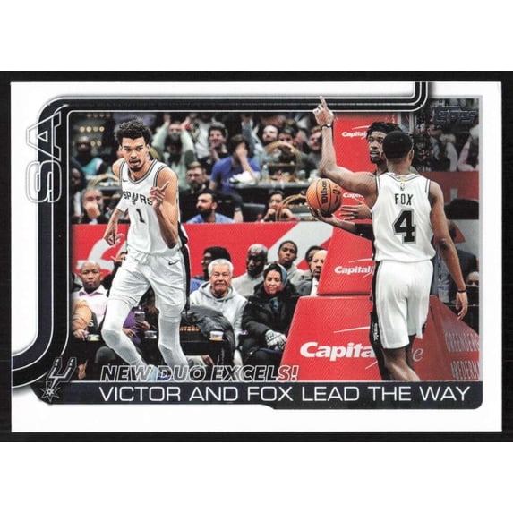 2025-26 Topps #300 Victor Wembanyama San Antonio Spurs NBA Basketball ...