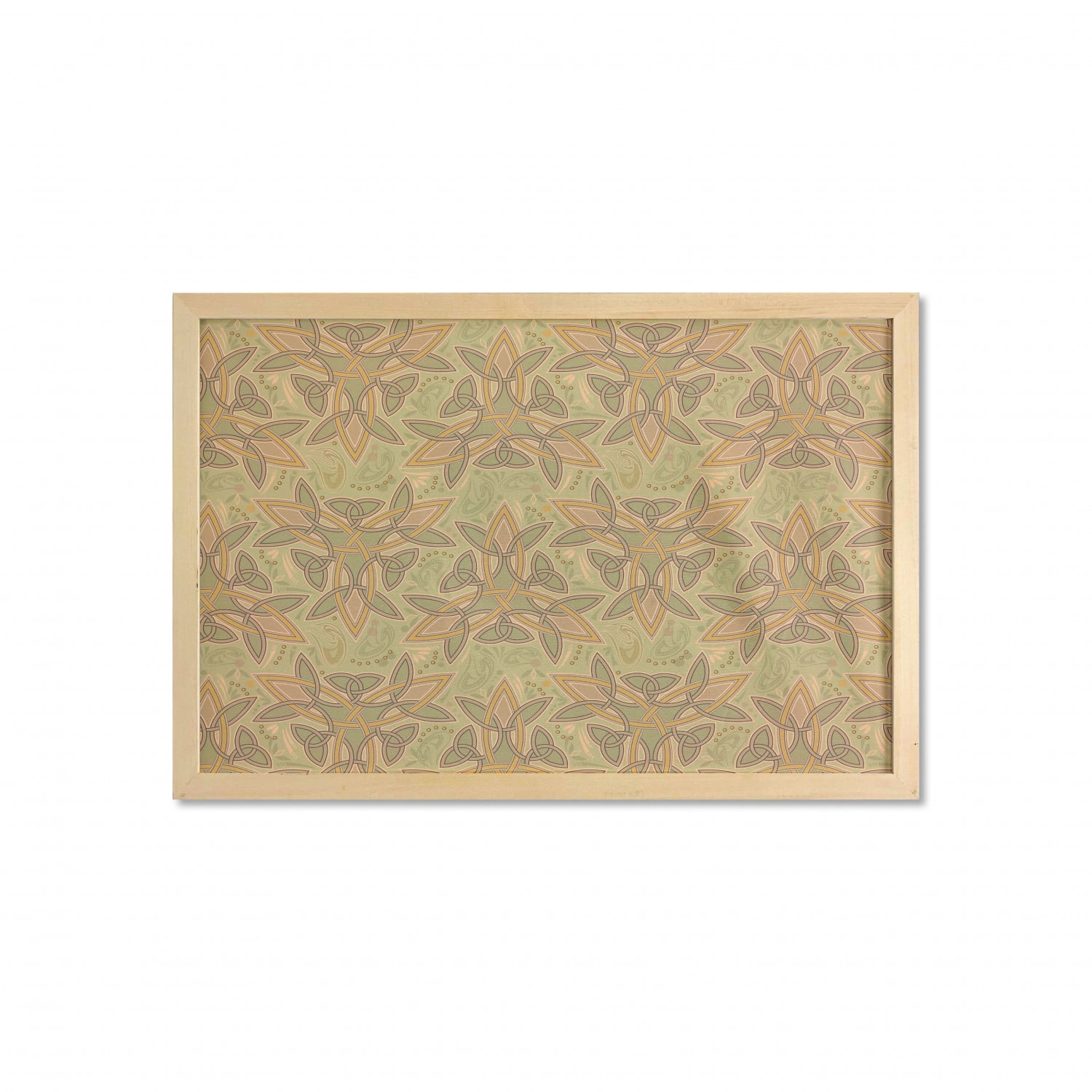 Retro Wall Art with Frame, Old Fashioned Celtic Royal Sacred Geometry ...