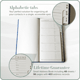 Gallery Leather Pocket Address Book - Key West Salmon - 6" x 3.25 ...