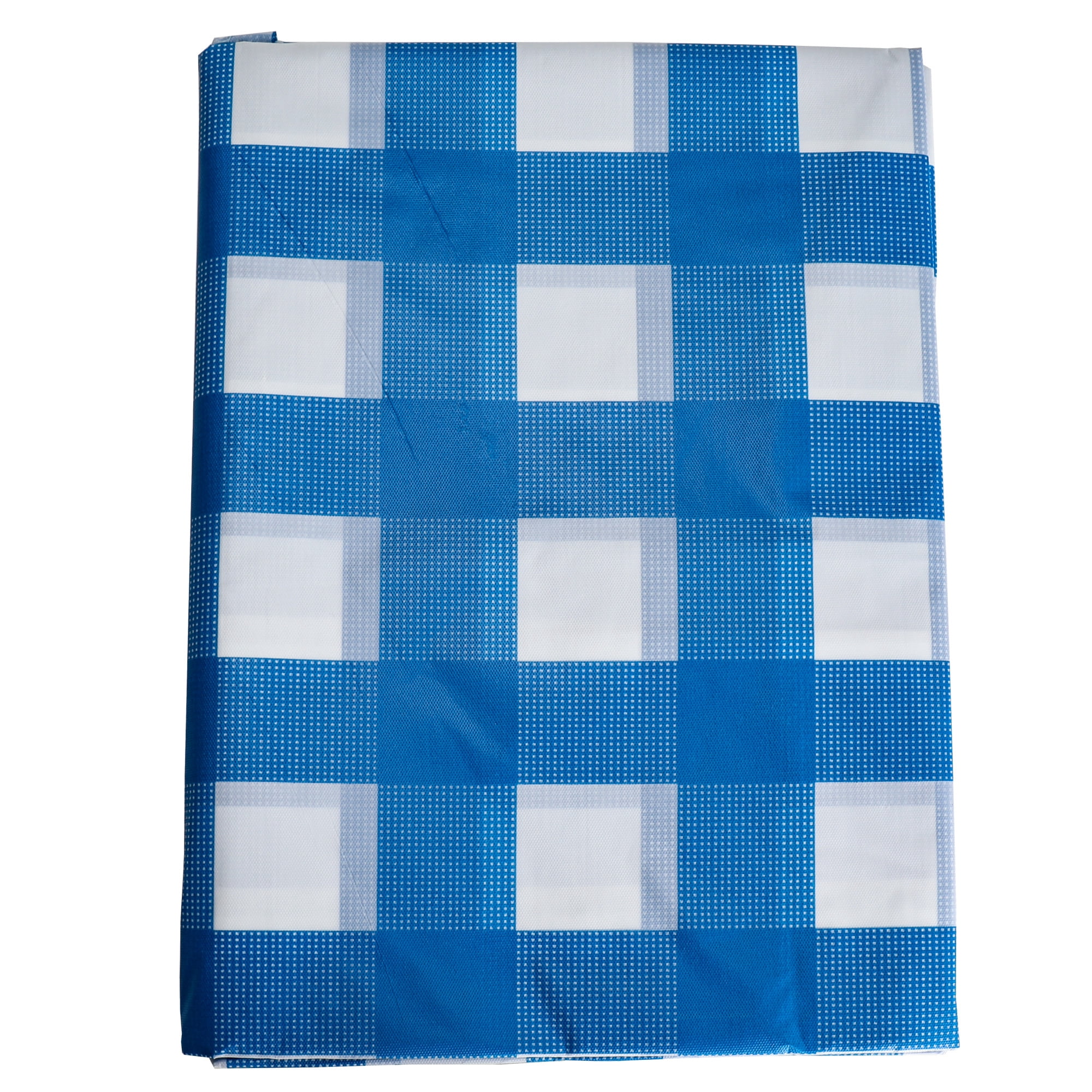 Chef Craft Classic Plastic Disposable Tablecloth, 52 x 108 inch, Blue ...
