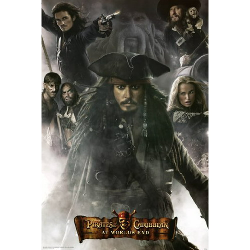 Pirates Of The Caribbean Poster At World's End New 24x36 - Walmart.com ...