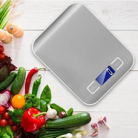 Food Scale Digital Kitchen Scale with LCD Display 6 Measurement Units ...
