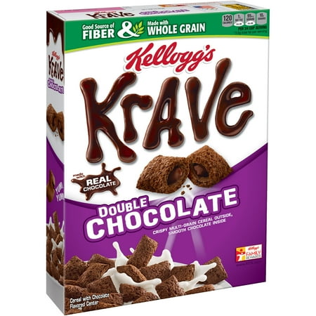 Kellogg's Krave Double Chocolate Cereal, 11 ounce box - Walmart.com