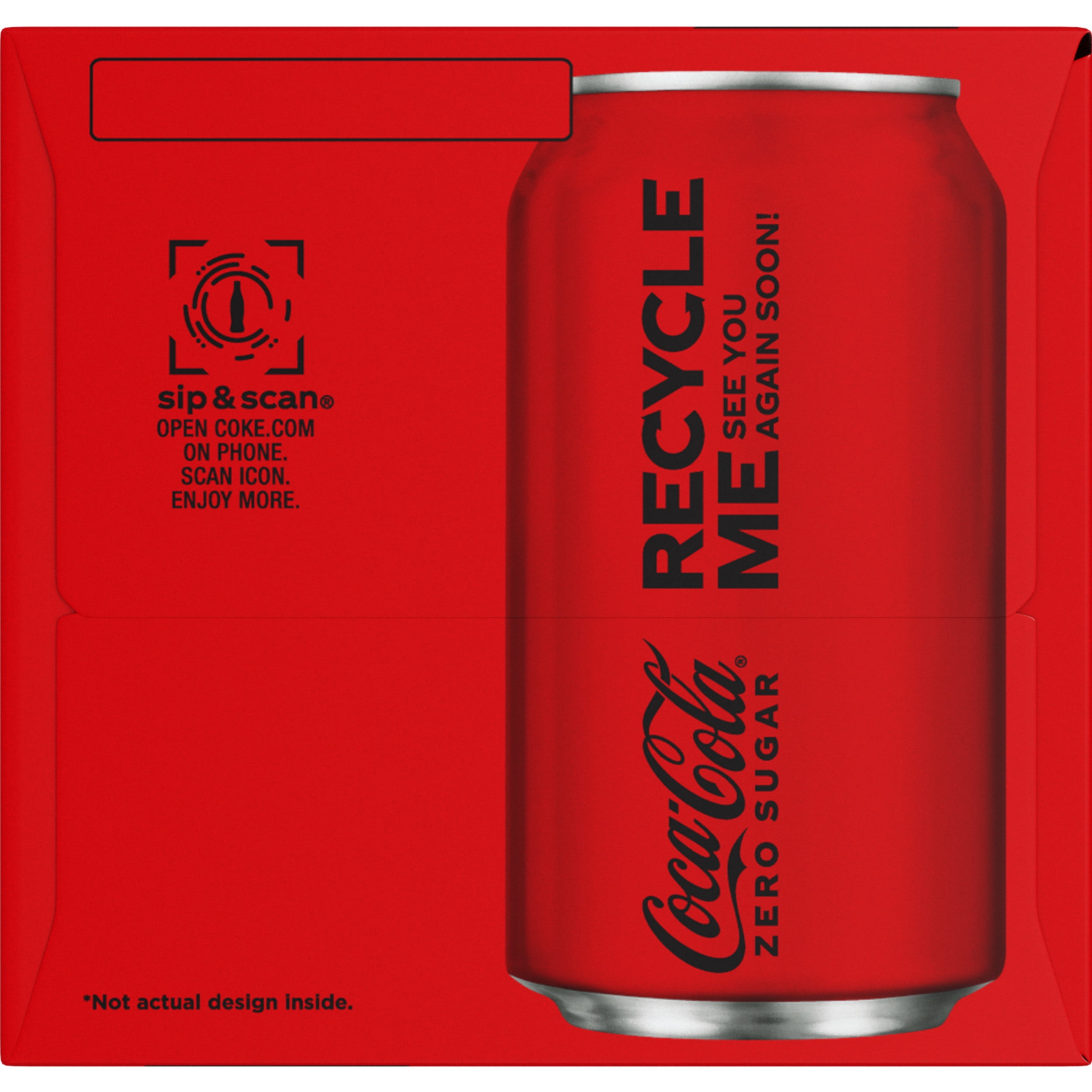 Buy Coke Zero Sugar Soda Soft Drink 12 Fl Oz 12 Pack Online At