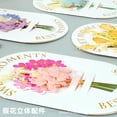 CHENJIANDONG Greeting Cards Happy When Seeing Flowers Creative Dried ...