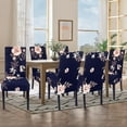 Chair Covers, Set of 6, Spandex Super Fit Stretch Removable Washable ...