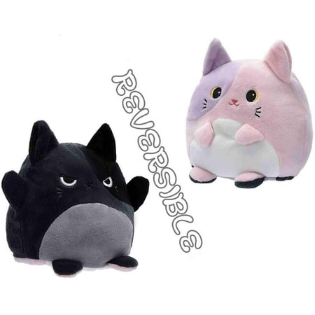 Reversible Plushie Toy Reversible Cat Plush Stuffed Animal Reversible ...