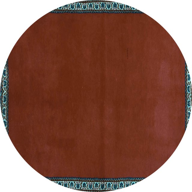Ahgly Company Indoor Round Abstract Light Blue Contemporary Area Rugs ...