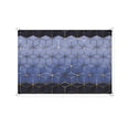 Abstract Stereo Cube Sun Shade Sail 14'X18' Modern Gradient Black Blue ...
