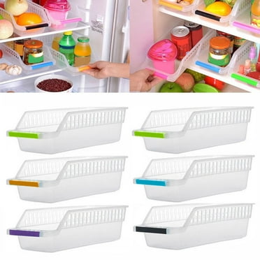 Fridge Freezer Slide Space Saver Organizer Kitchen Storage Rack Shelf ...