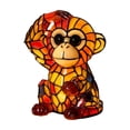 Monkey Stained Glass Night Light Figurine, Stained Glass Lamp, Night ...