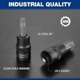60-piece Master Torx Bit Socket and External Torx Socket Set, 1/4", 3/8 ...