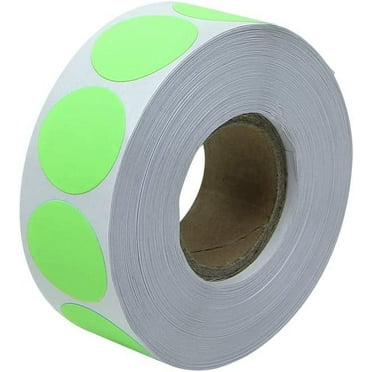 Royal Green Colored Sticker Label Roll 1/2 inch Permanent Adhesive ...