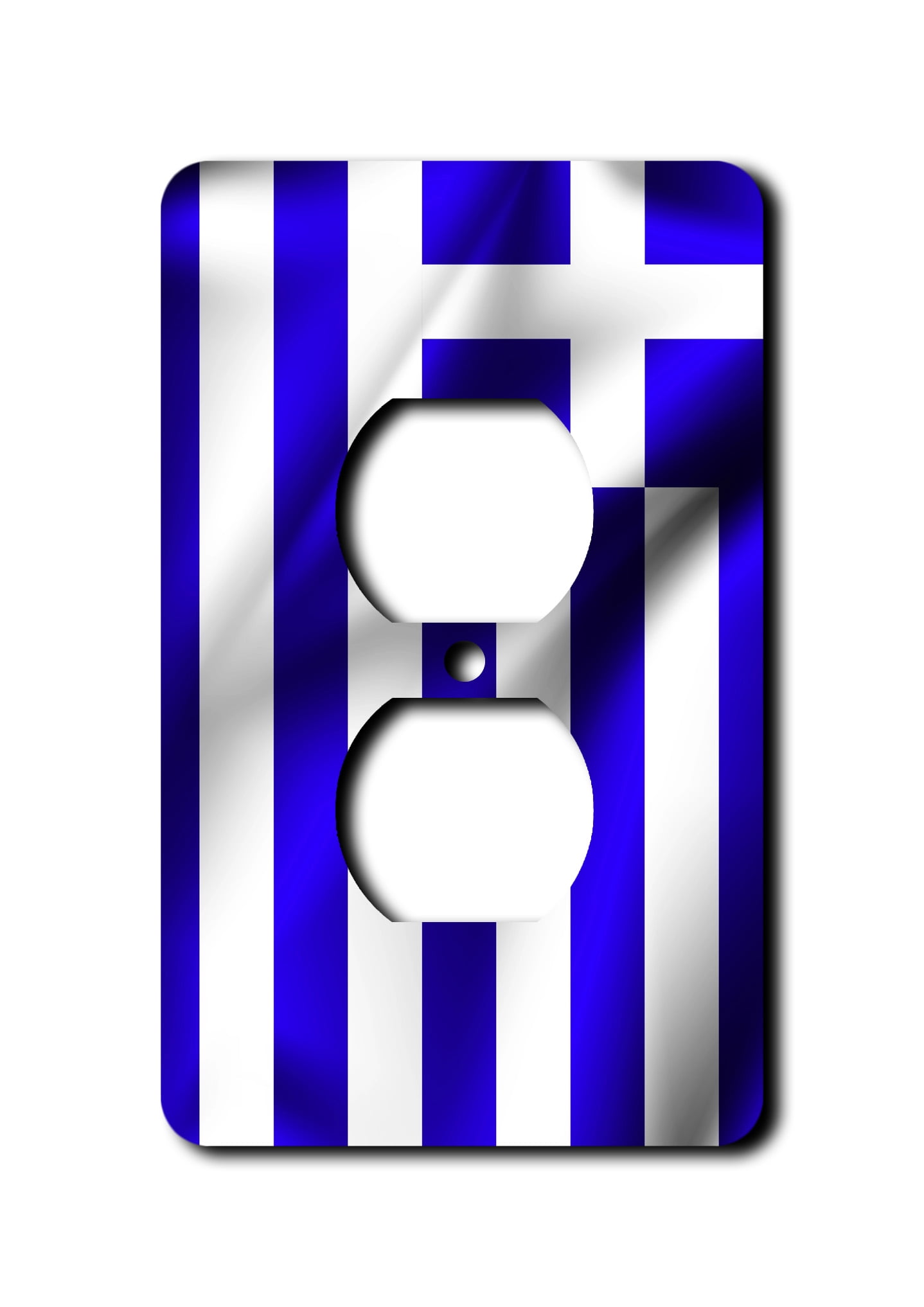 Off The Wall Plates - Greek Flag - Single Gang Outlet - Walmart.com