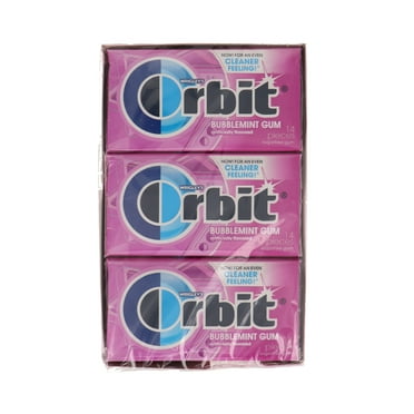 ORBIT Sweet Mint Sugar Free Chewing Gum, 14 count , (Pack of 12 ...