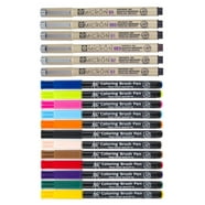 Marcadores Norma Lettering Doble Punta: Pincel y Fina Multicolor 12 ...