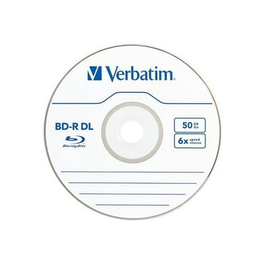 Verbatim BD-R DL 50GB 6X DataLifePlus White Inkjet Hub Printable - Walmart.com