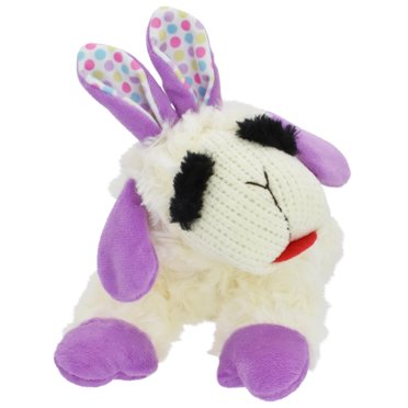 Multipet 24-Inch Jumbo Lamb Chop Plush Dog Toy with Multiple Squeakers ...
