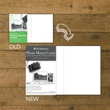 Strathmore Photo Mount Cards, 5in x 7in, White Classic Embossed, 100 ...