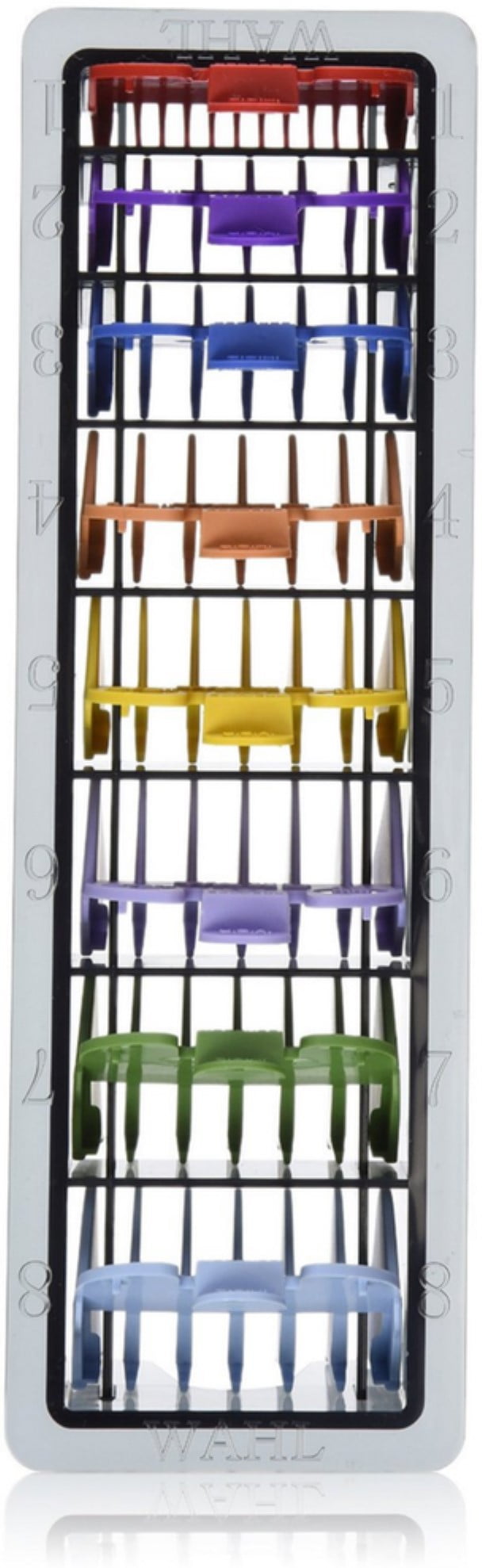 Wahl Professional 8 Color Coded Cutting Guides with Organizer #3170-400 ...