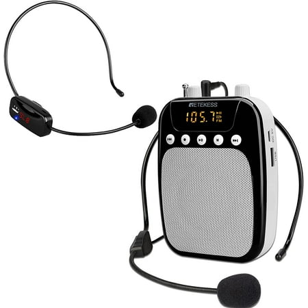 Dyfrio TR623 Voice Amplifier with TR503 Wireless FM Microphone Headset ...