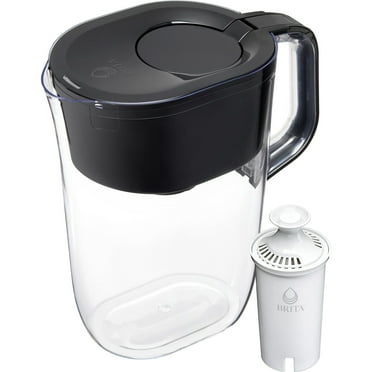 Brita Slim Water Pitcher with 1 Filter, BPA Free, White, 5 Cup ...