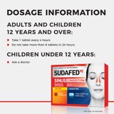 Sudafed PE Maximum Strength Sinus Decongestant for Adults, Day + Night ...