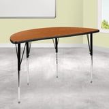 Flash Furniture Wren 47.5" Half Circle Wave Activity Table for ...