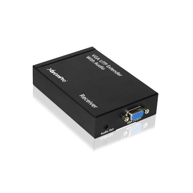 VGA UTP Extender Receiver Box with Audio UL - Black - Walmart.com