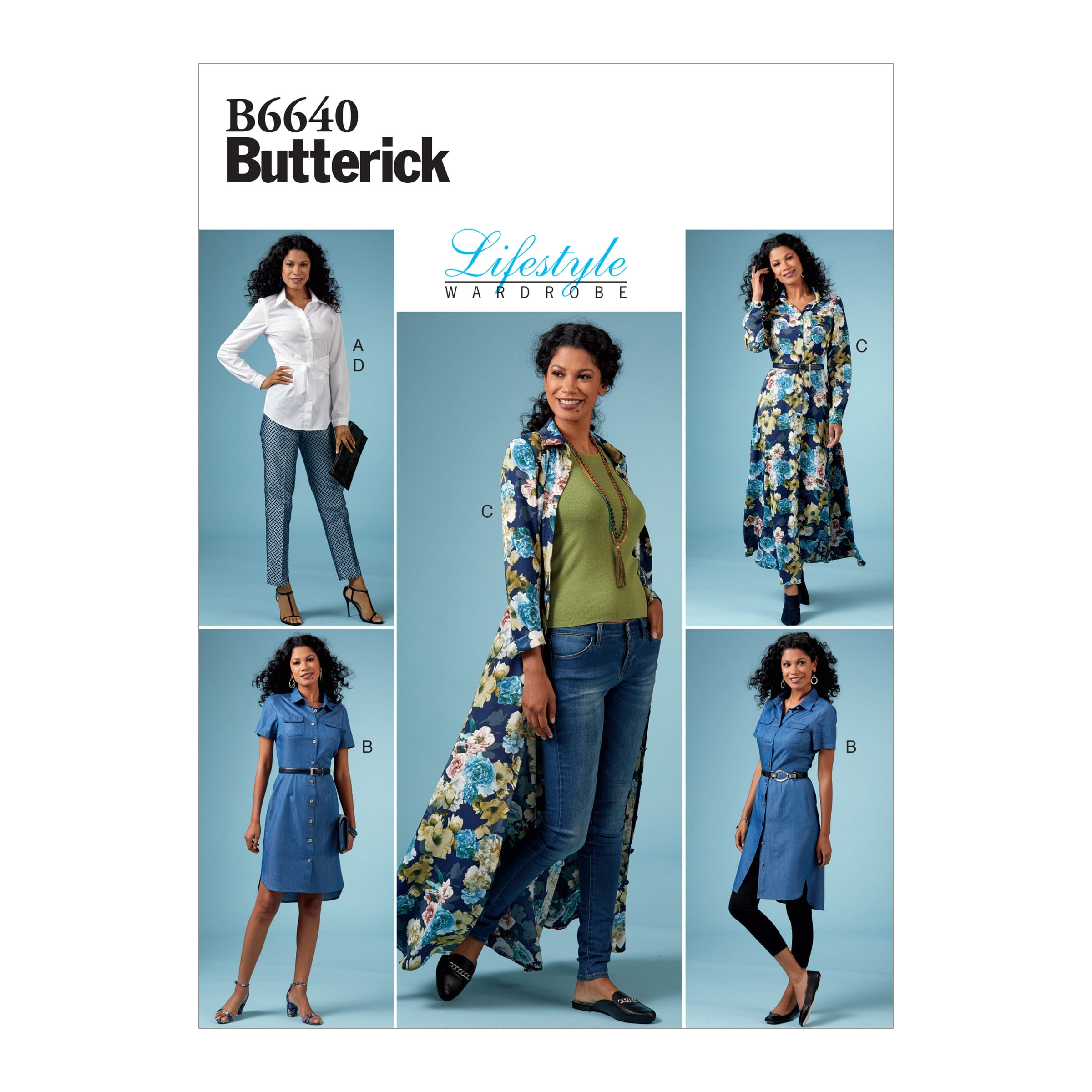 Butterick Pattern Misses'/Misses' Petite Top, Dress and Pants Sizes 6-8 ...