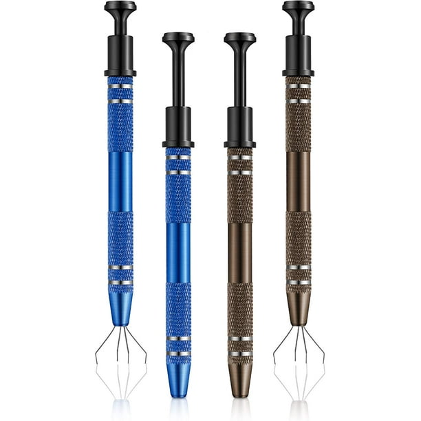 4 Pieces Stainless Steel 4-Claw Pick up Tool for Small Parts Pickup ...