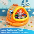 Fun Little Toys Inflatable Gold Fish Shape Kiddie Pool,Blow Up Toddler ...