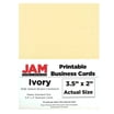 JAM Paper Printable Business Cards - 3 1/2 x 2 - Presidential Blue ...