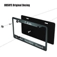 Cat Faces License Plate Frame Cheshire Cat Glowing Eyes and Smile Metal ...