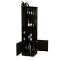 Boahaus Birmingham Modern Home Furniture, Black Bar Unit with Wine Rack ...