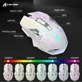 2.4G Wireless Gaming Keyboard&Mouse, Type C/USB Dual Receiver, RGB LED ...