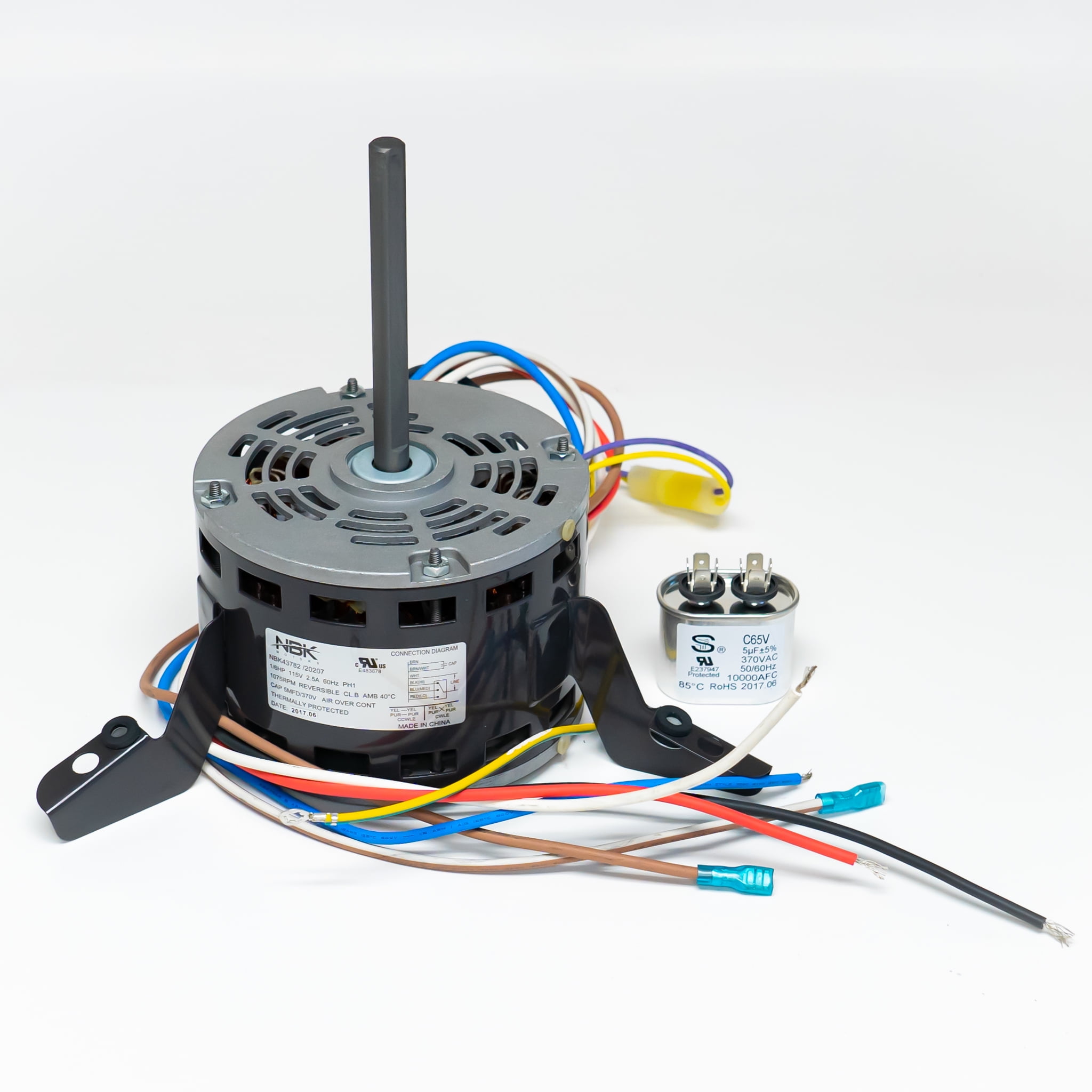 Air Handler Furnace Blower Motor 1/6 HP 1075 RPM 115 Volts Flex Torsion ...