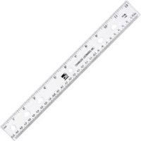 CLI 12" Clear Plastic Ruler, Box of 36 - Walmart.com